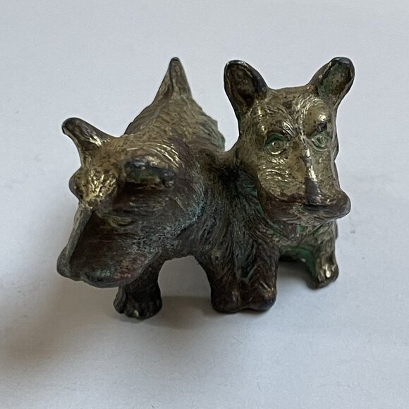 Accents | Vintage Connected Pair Scottish Terrier Scotty Dogs Cast ...
